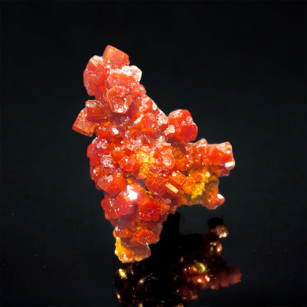 Vanadinite w/ Calcite, Geronimo Mine, Arizona - Summit's Steps Minerals