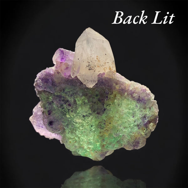 Bi-Color Fluorite w/ Quartz, Arizona - Summit's Steps Minerals