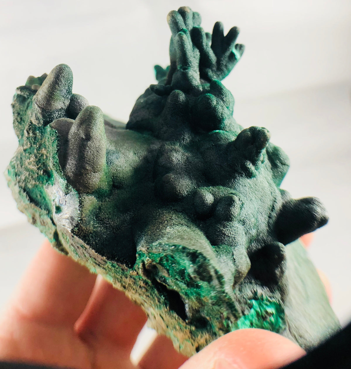 Malachite Stalactite Cluster - Summit's Steps Minerals