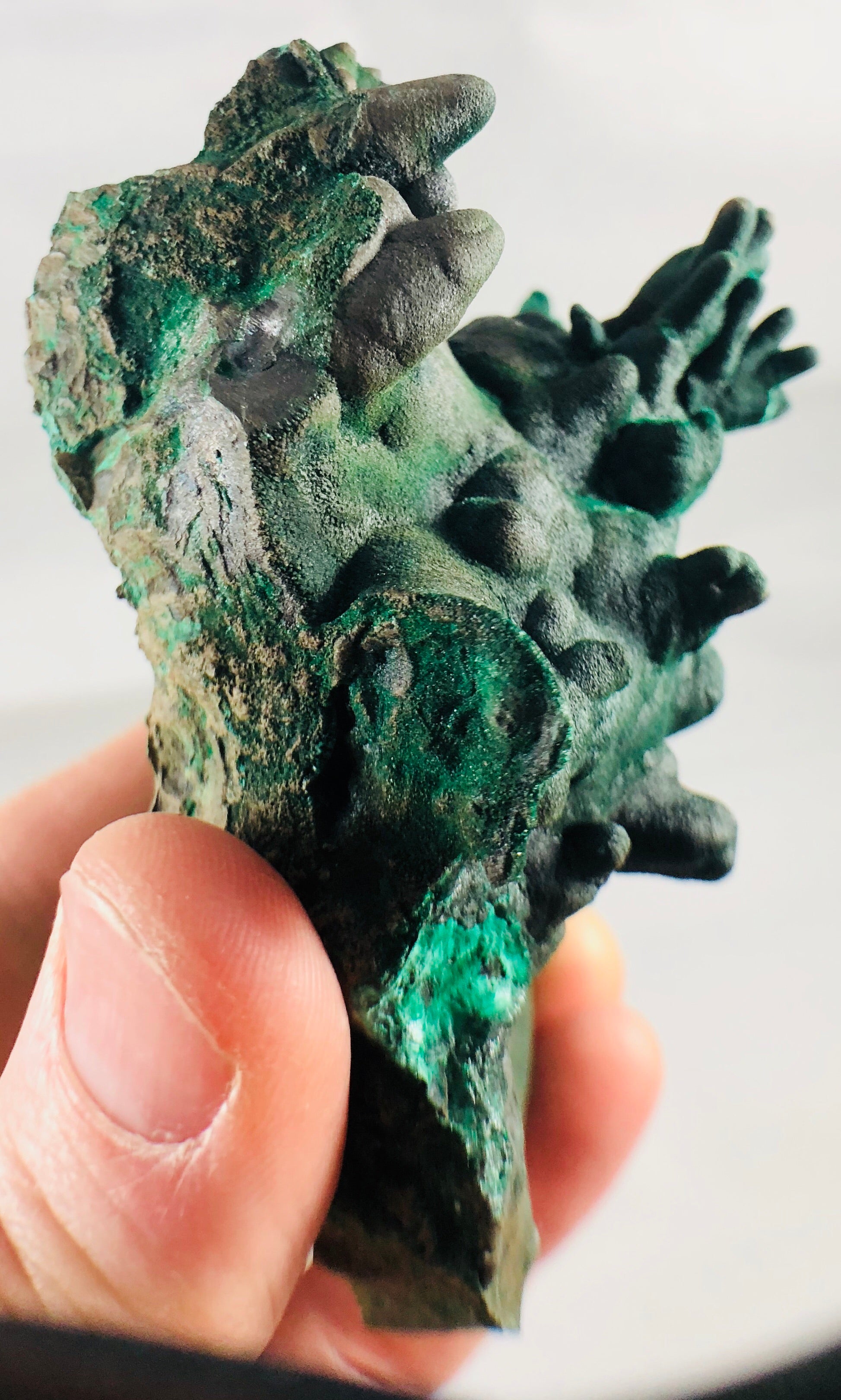 Malachite Stalactite Cluster - Summit's Steps Minerals